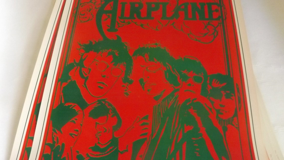 1967 Jefferson Airplane Lithograph Original Concert Poster at - Etsy