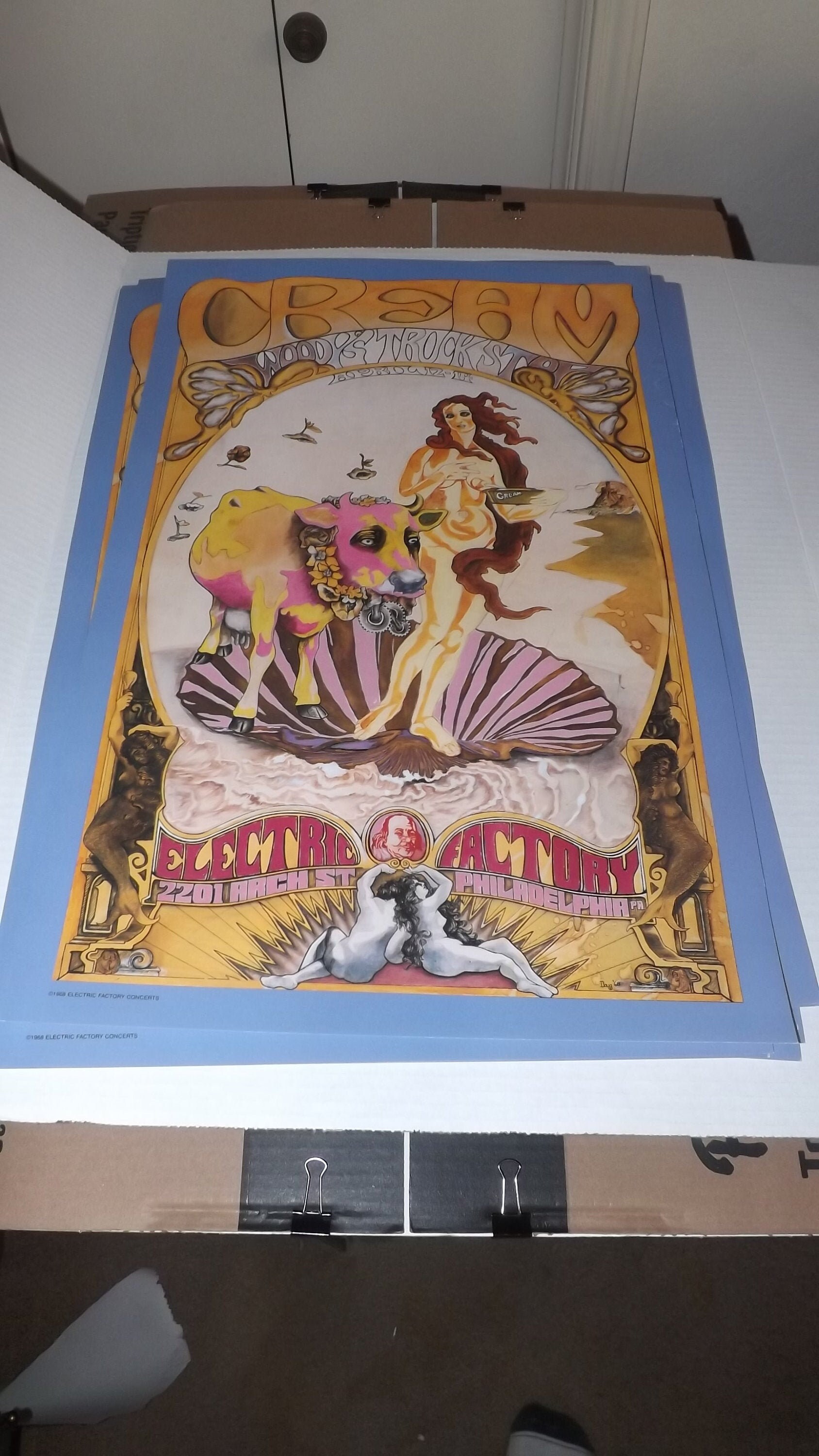 1968 Cream Original Concert Poster at the Electric Factory in ...
