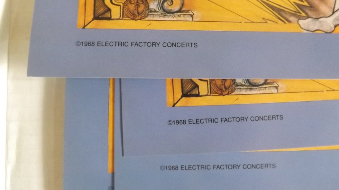 1968 Cream Original Concert Poster at the Electric Factory in ...