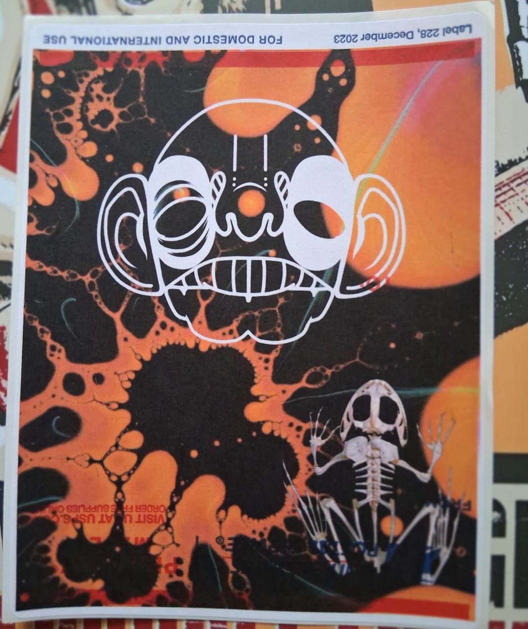 USPS Priority Mail Label 228 Large Original Graffiti Street Art Sticker ...