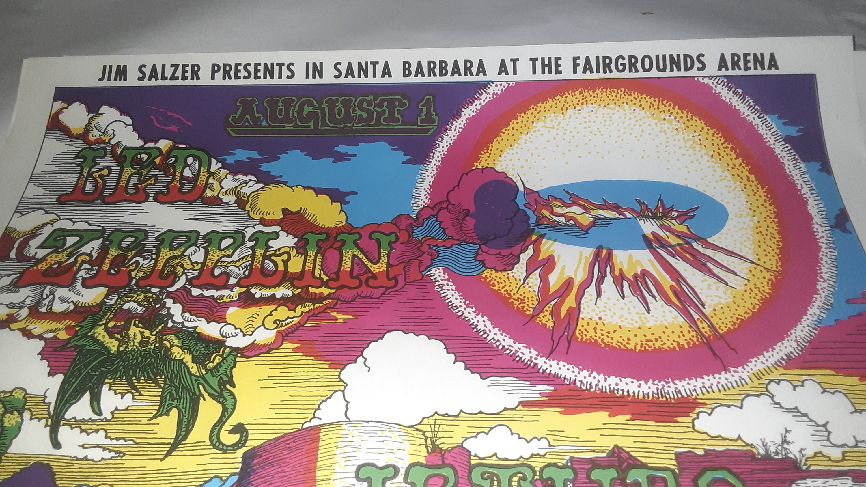 1969 Led Zeppelin and Jethro Tull at the Fairgrounds Arena in Santa ...