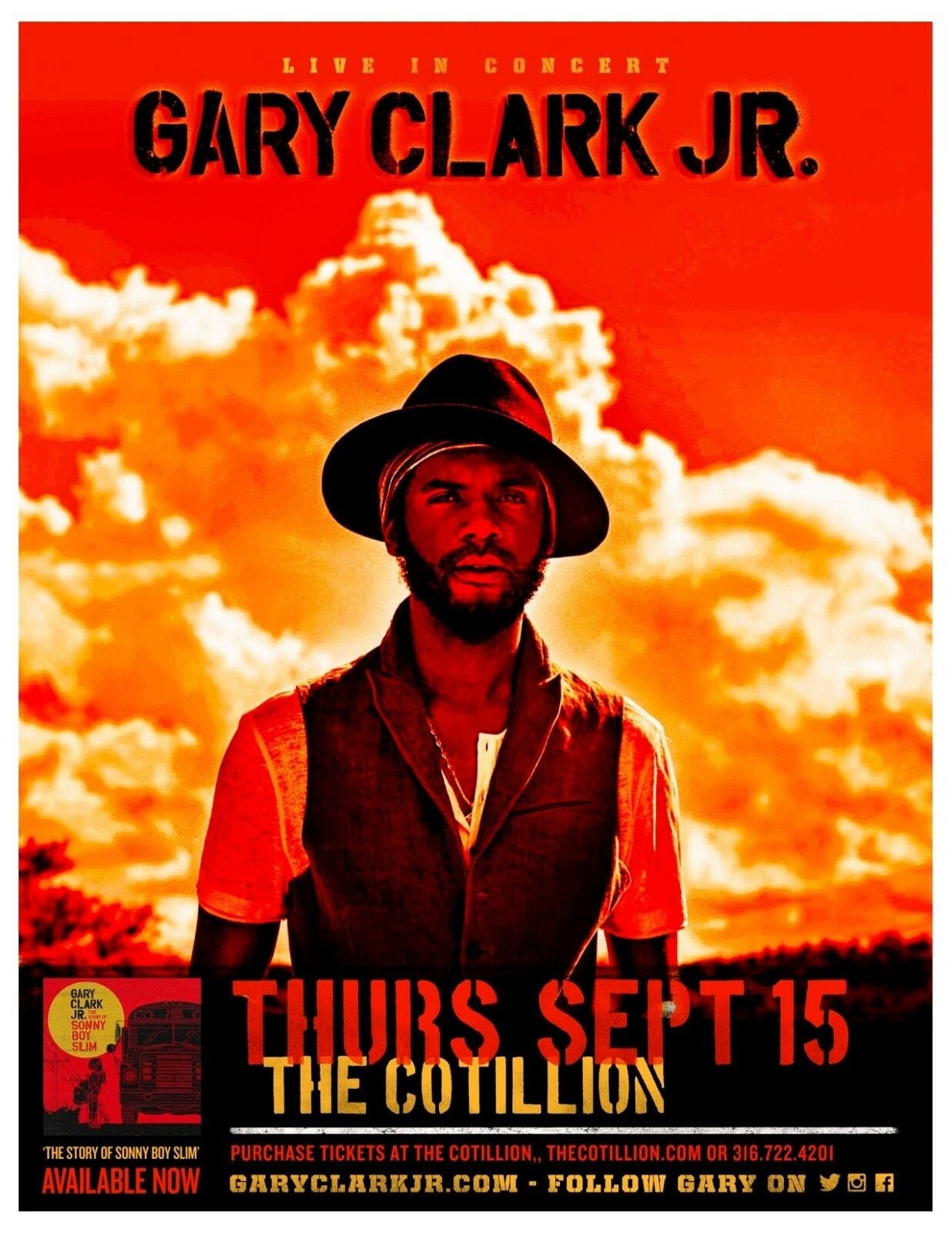 Gary Clark Jr. 2016 Original Concert Promo Poster Wichita, KS - Etsy