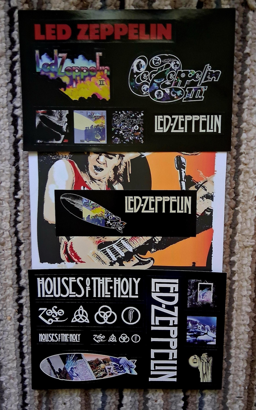 Led Zeppelin Original Promo Stickers From 2014 & 2015 > 17 Total > Hi ...