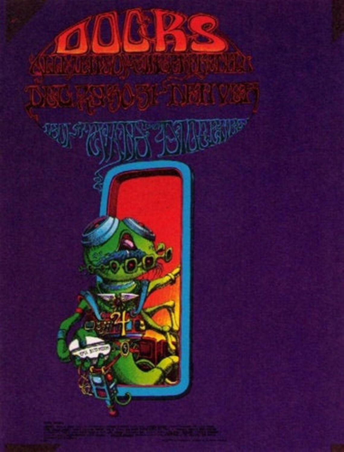 1967 the Doors Allmen Joy Original Concert Postcard Avalon Ballroom ...
