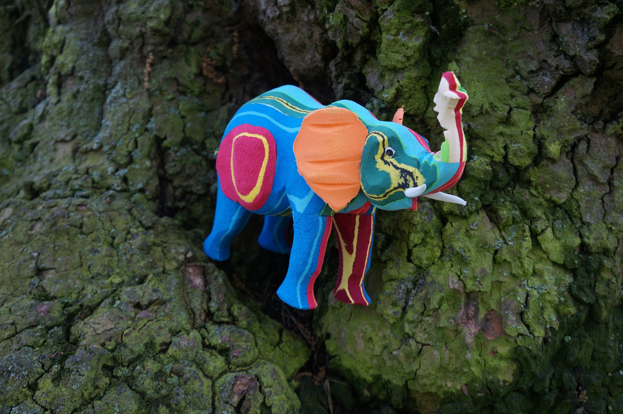 Upcycled Animal Sculpture, Elephant Made From Recycled Flip Flops ...