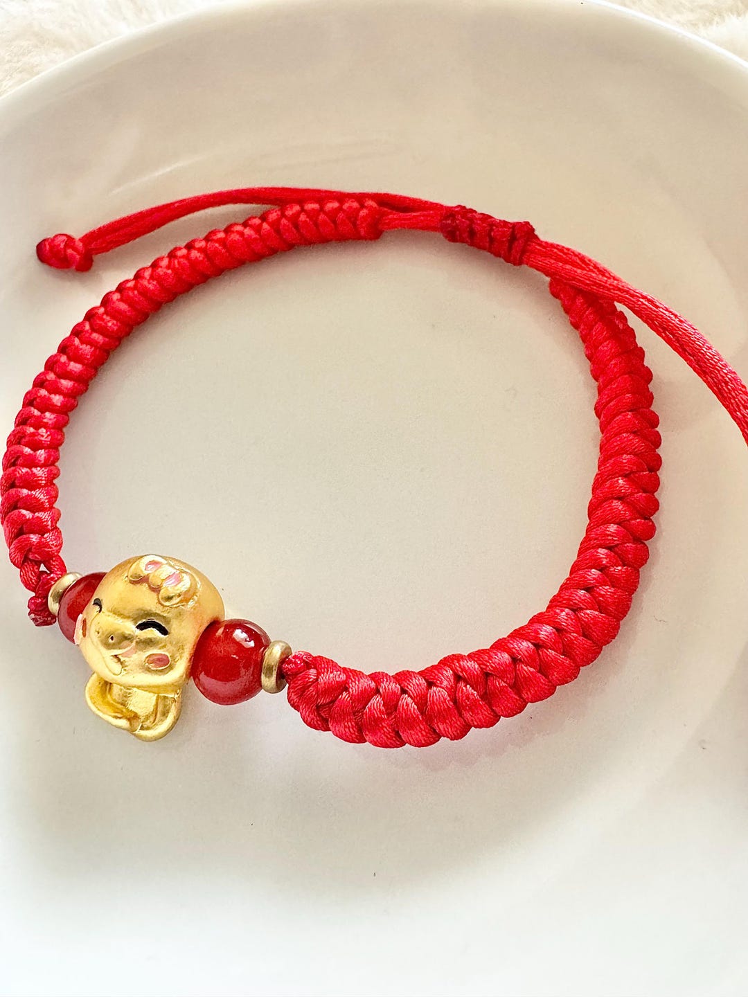 Snake/ Snake Bracelet/ Lucky Snake/ Animal Year/ Lunar New Year / Red ...