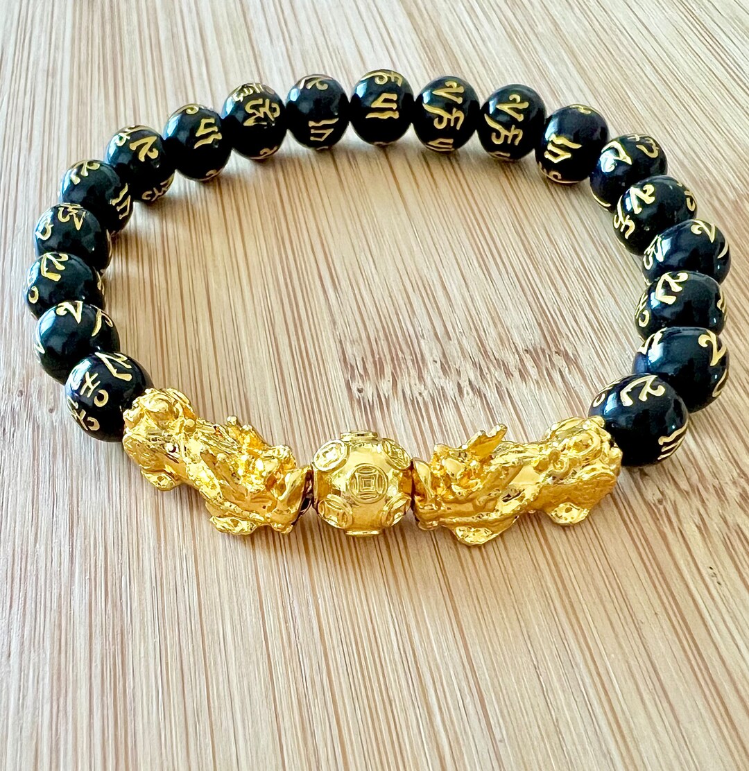 Pixiu Bracelet/ Pixiu/ Iching Coin/ Lucky Charm/ Feng Shui - Etsy