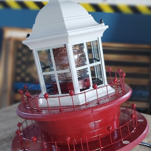 Replacement Lighthouse Top 14" Custom/solar Lighthouse Tops/ Lighthouse ...