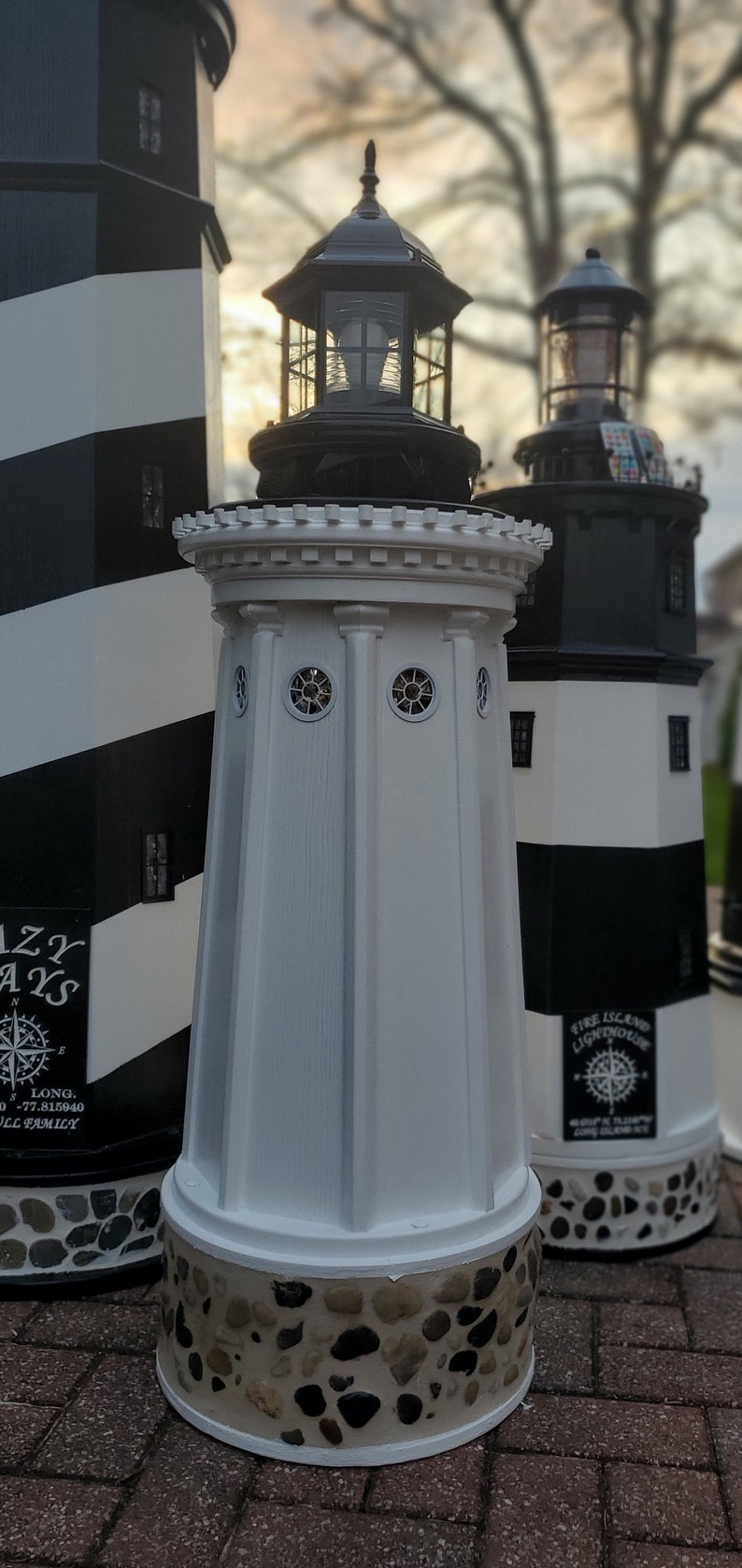 Custom 6ft PVC Lighthouse, Solar or Electric, Personalized Theme - Etsy