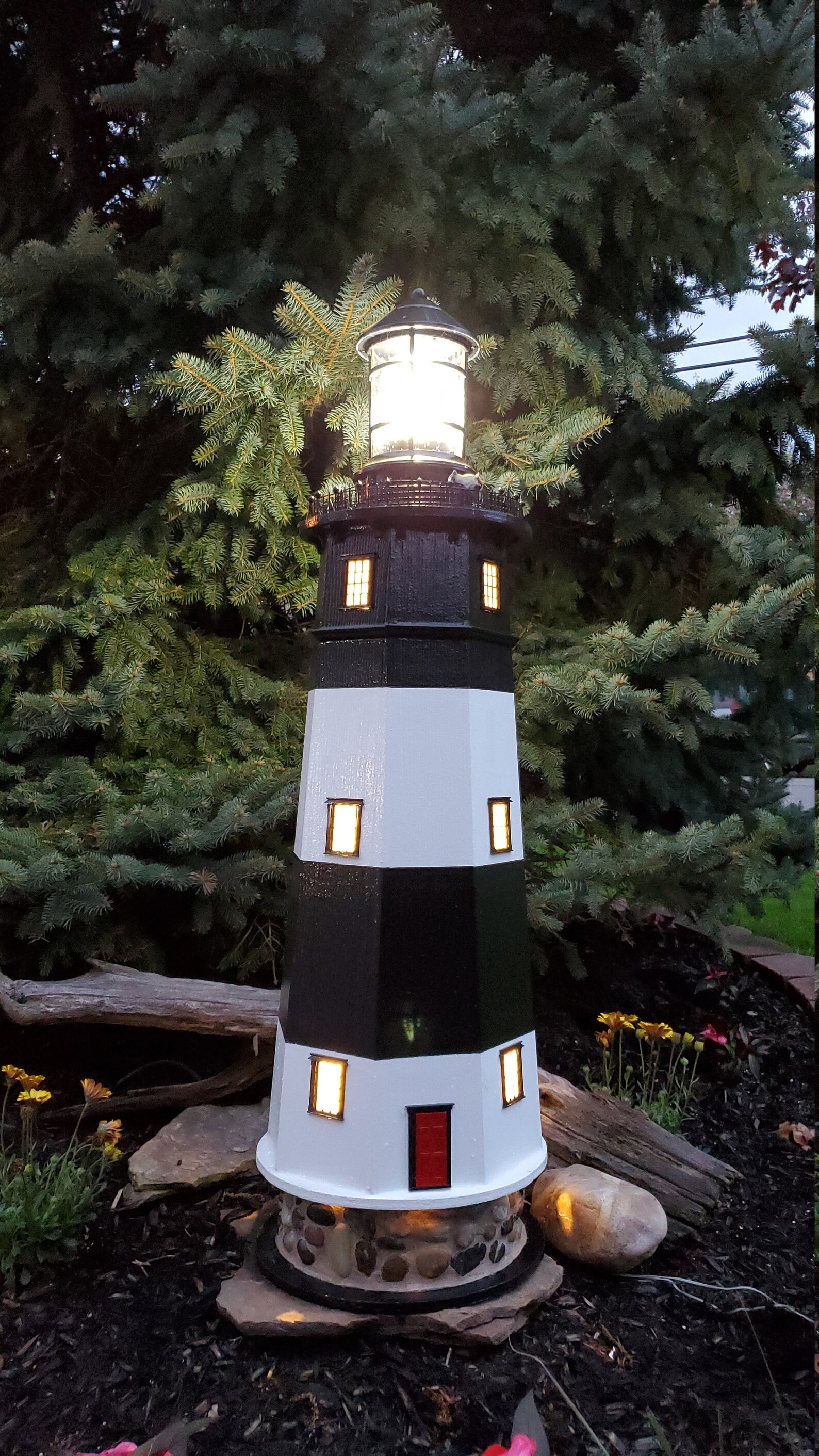 4 Foot Fire Island Solar Lighthouse. Available in Led Color - Etsy