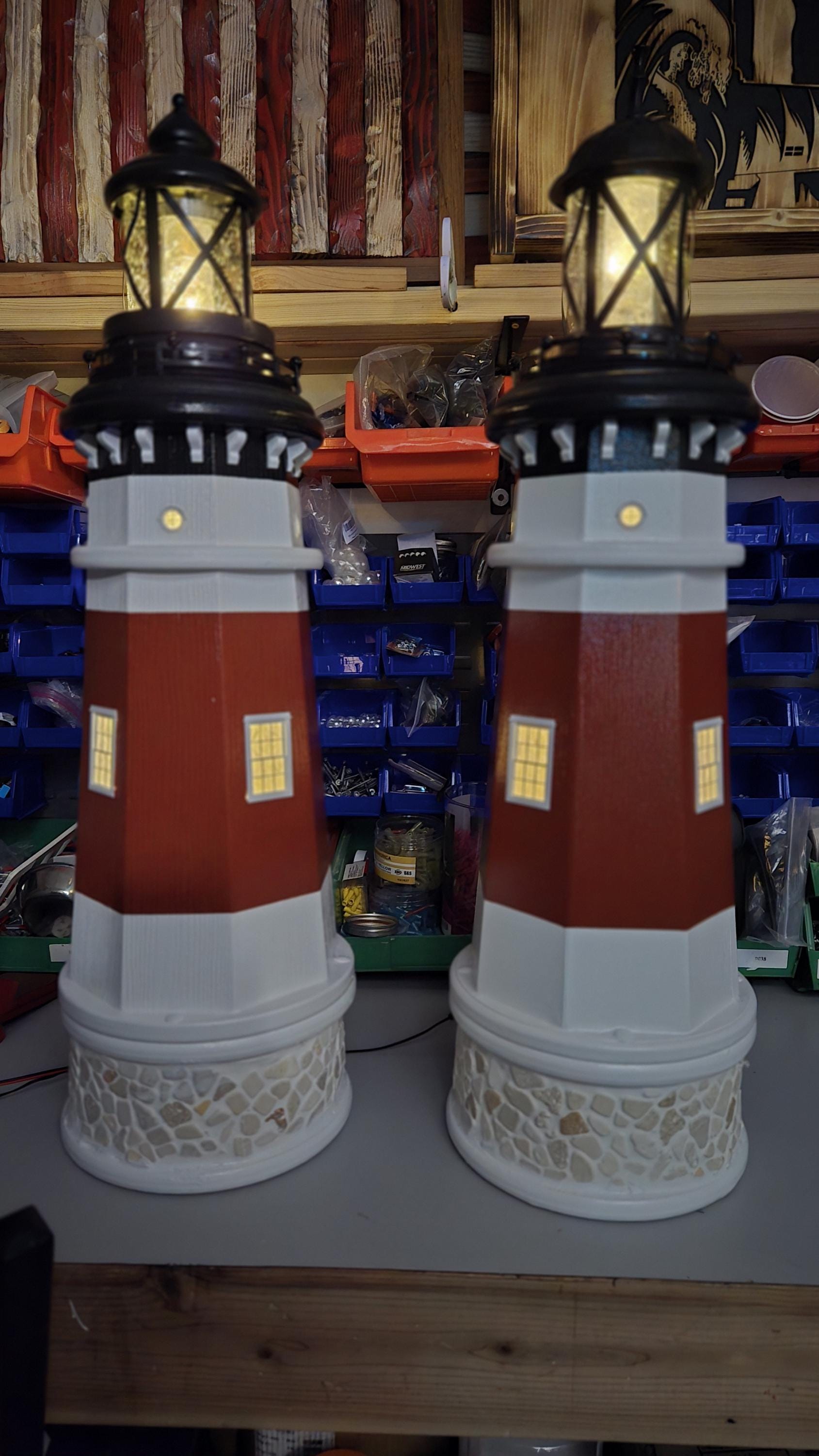 Custom Built Lighthouses Solar or Electrical Weatherproof - Etsy
