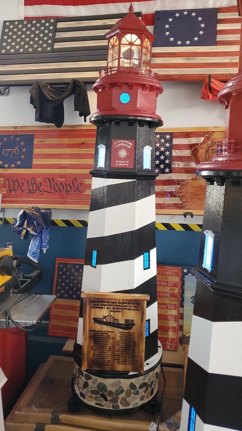 7 Foot Custom Lighthouse, Barnegat Model, Marine Grade, New Light - Etsy