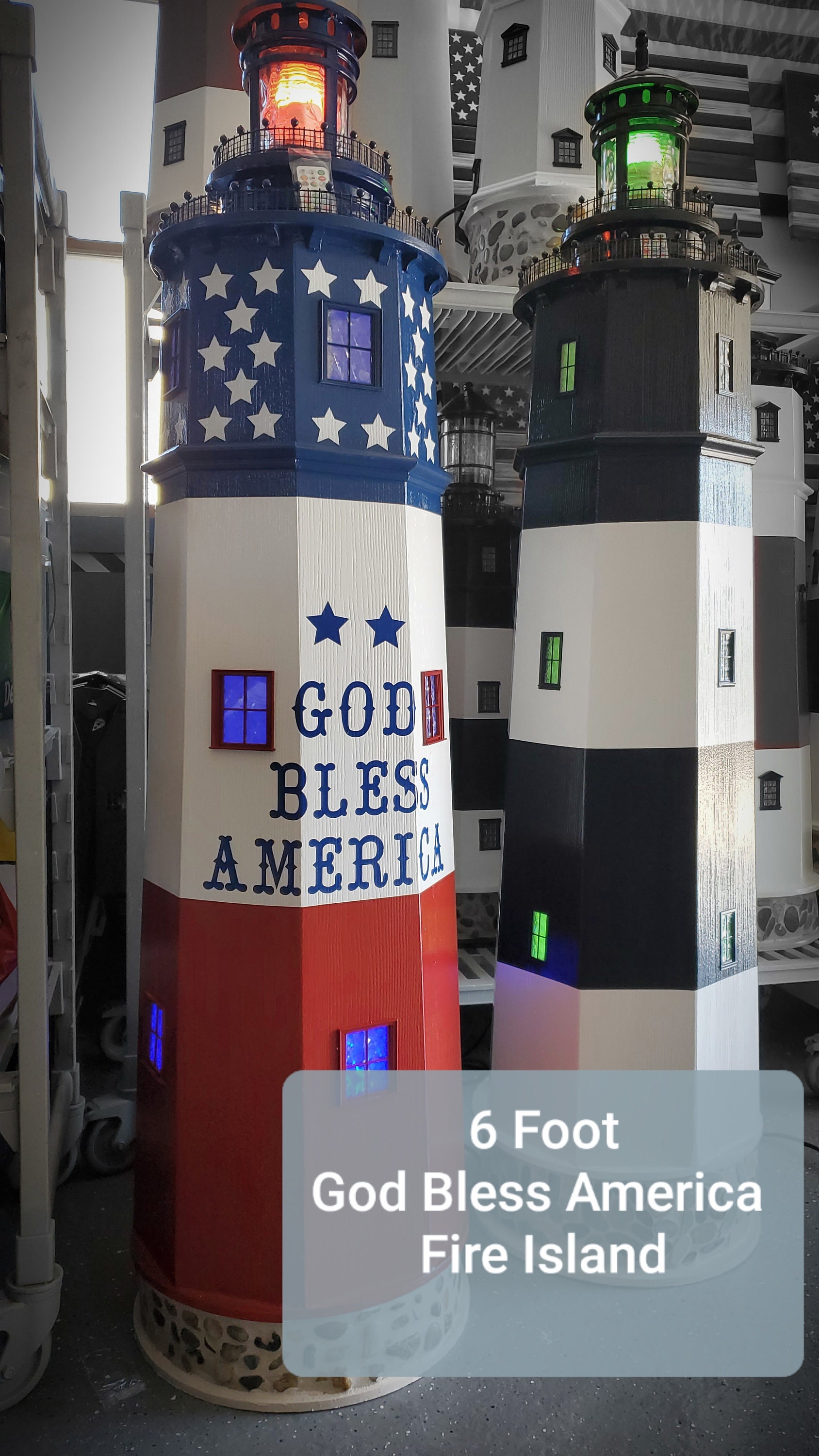 Replacement Lighthouse Top 14" Custom/solar Lighthouse Tops/ Lighthouse ...