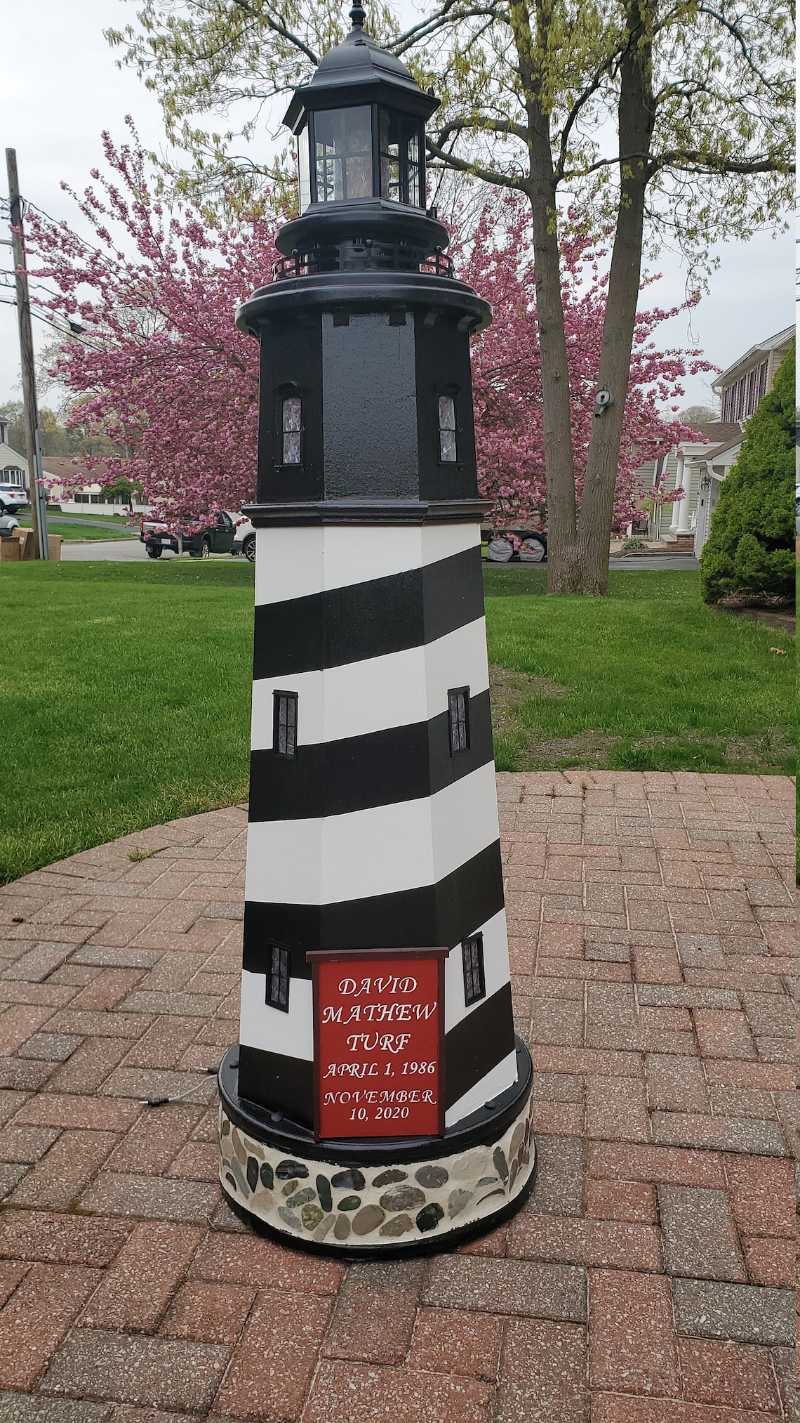 Custom Made Decorative Lighthouse, Solar LED, Montauk Style - Etsy