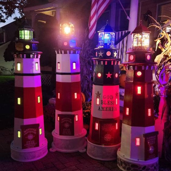 Solar Lighthouse - Etsy