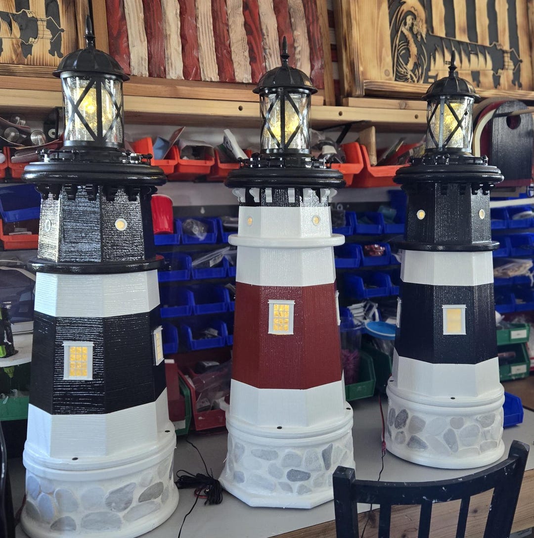 Custom Built Lighthouses Solar or Electrical Weatherproof - Etsy