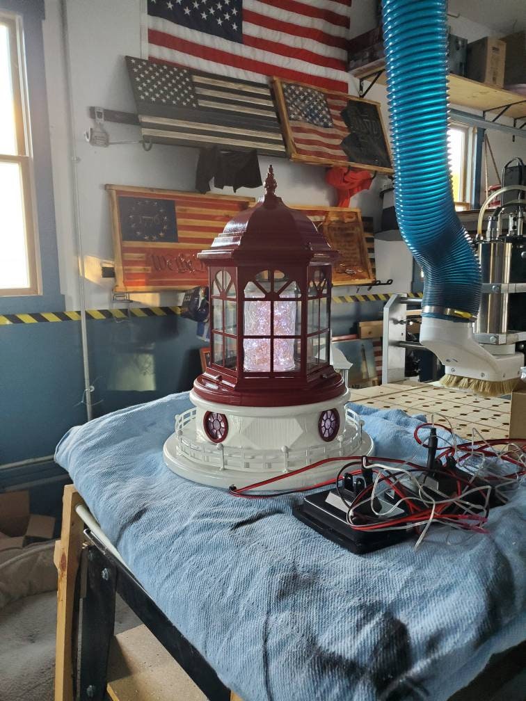 Replacement Lighthouse Top 14" Custom/solar Lighthouse Tops/ Lighthouse ...