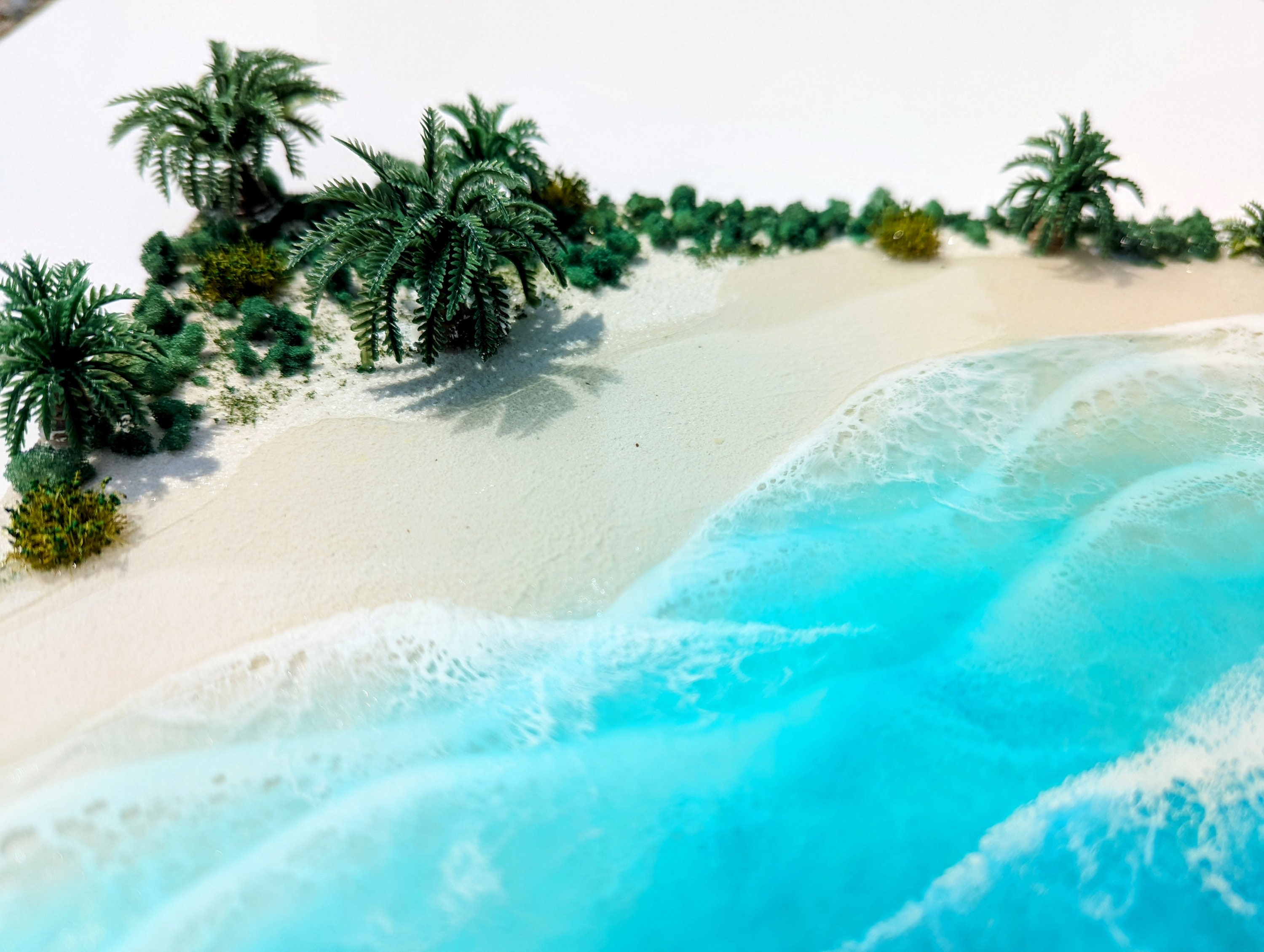 Original 3D Beach Scene Ocean Waves Resin Artwork 3D - Etsy Canada