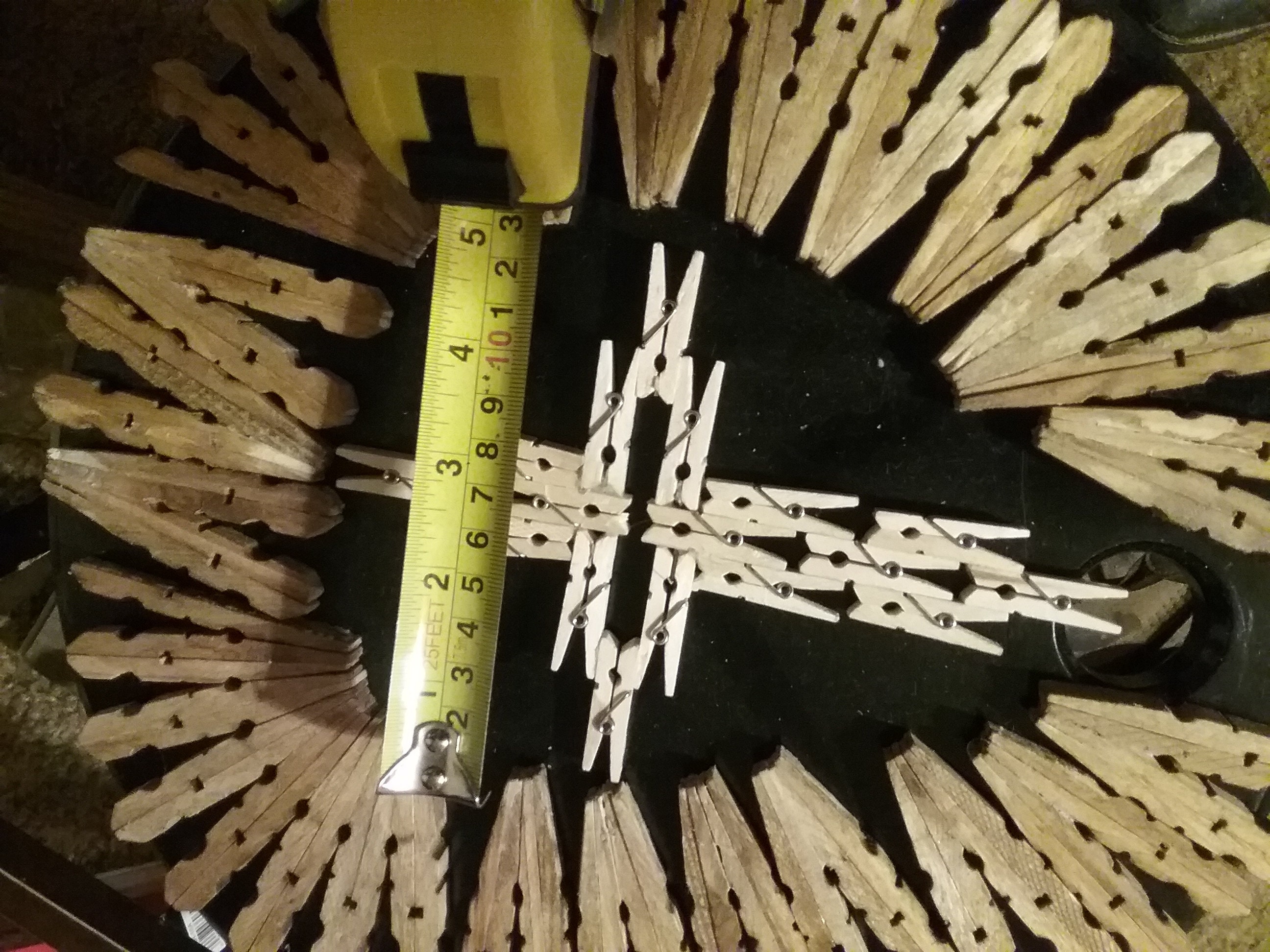 Miniature Mini Clothespin Cross Wall Art Trivet - Etsy