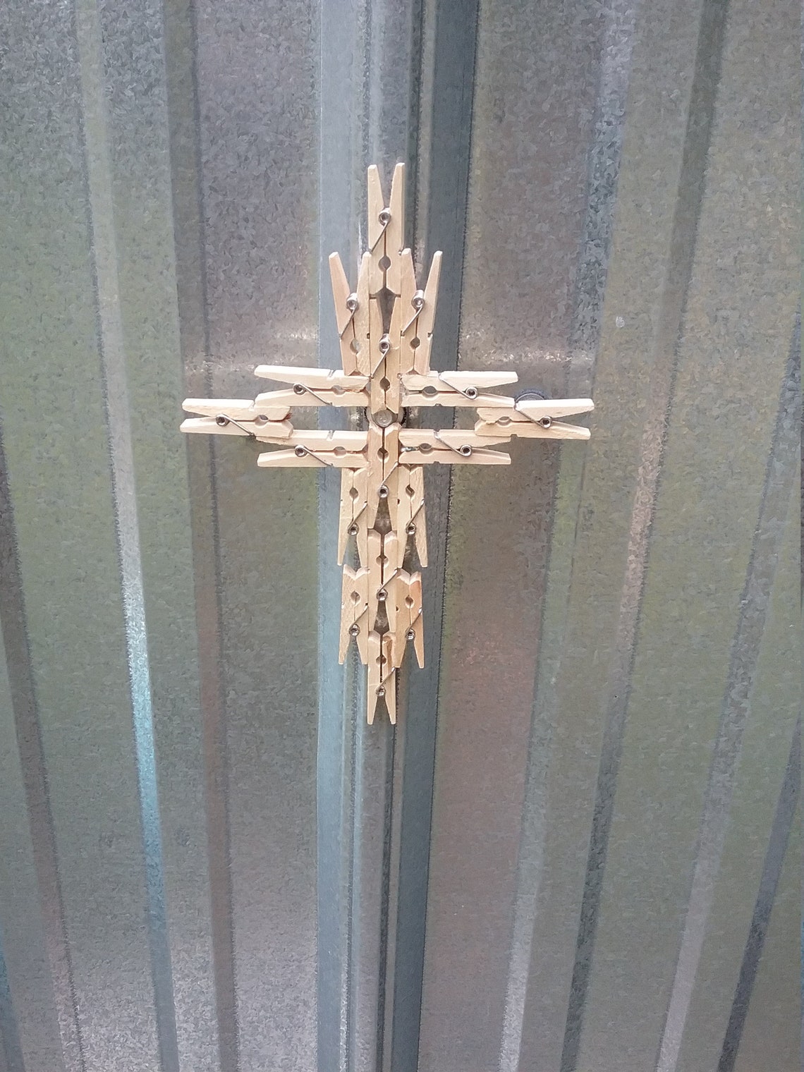 Miniature Mini Clothespin Cross Wall Art Trivet - Etsy