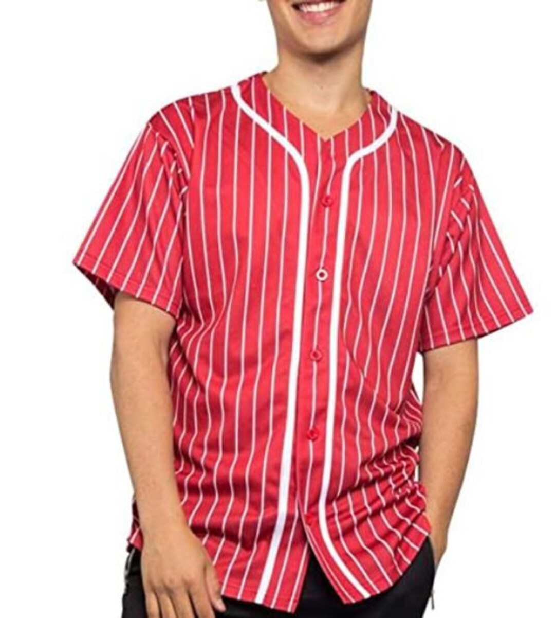 Red/blk Customized Baseball Jerseys - Etsy