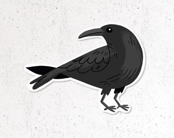 Crow Car Decal - Etsy