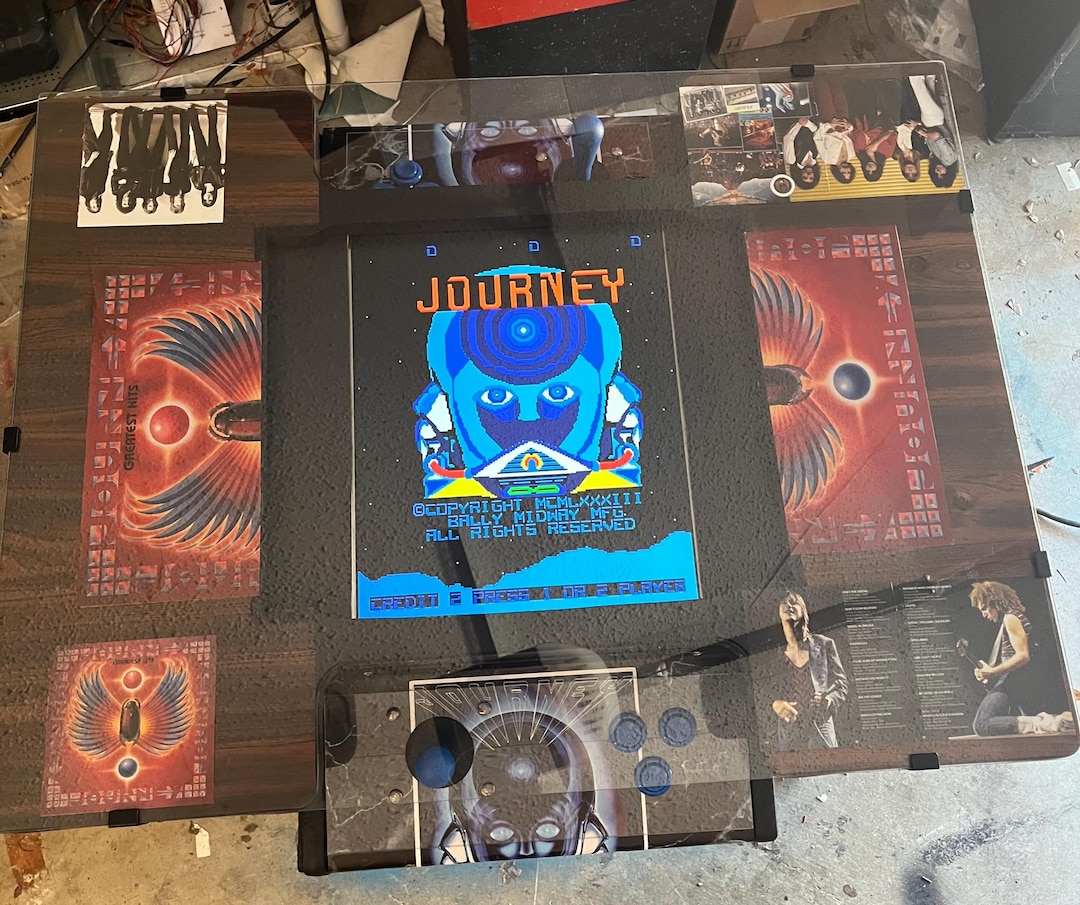 Journey Arcade Custom Cocktail Machine! Plays Their Greatest Hits and ...