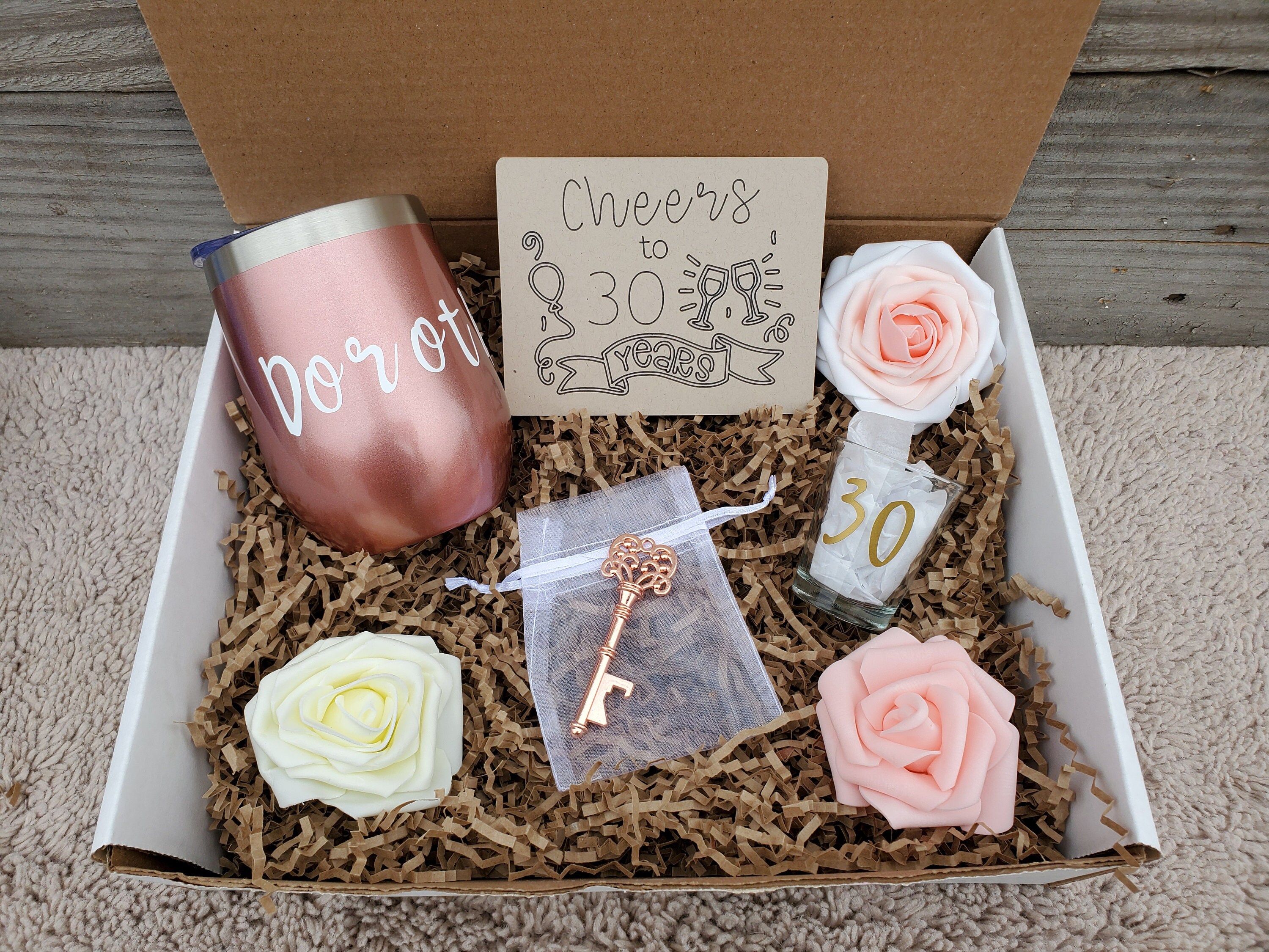 Daughter 1990 30th Birthday Gifts For Women Wife 15 Oz Stemless Wine