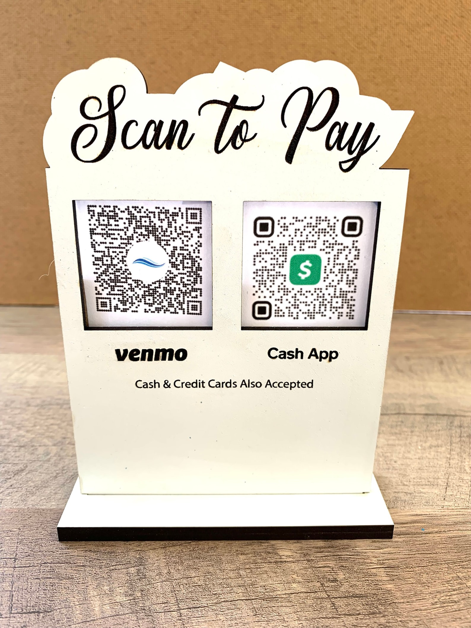 Point of Sale Scan to Pay Stand SVG, Scan to Pay Sign Svg File, Venmo ...