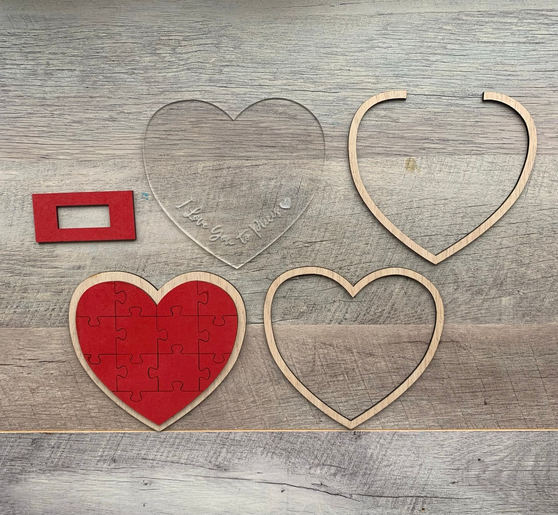 Valentine Puzzle SVG File Valentines Day Puzzle Digital File - Etsy
