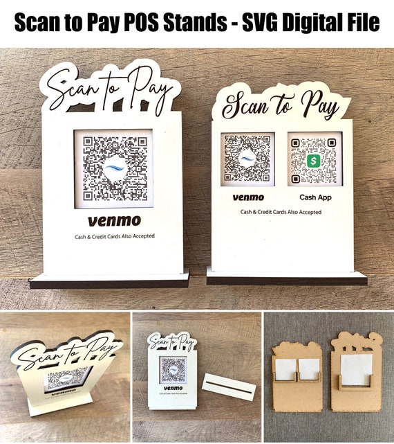 Point of Sale Scan to Pay Stand SVG Scan to Pay Sign Svg - Etsy