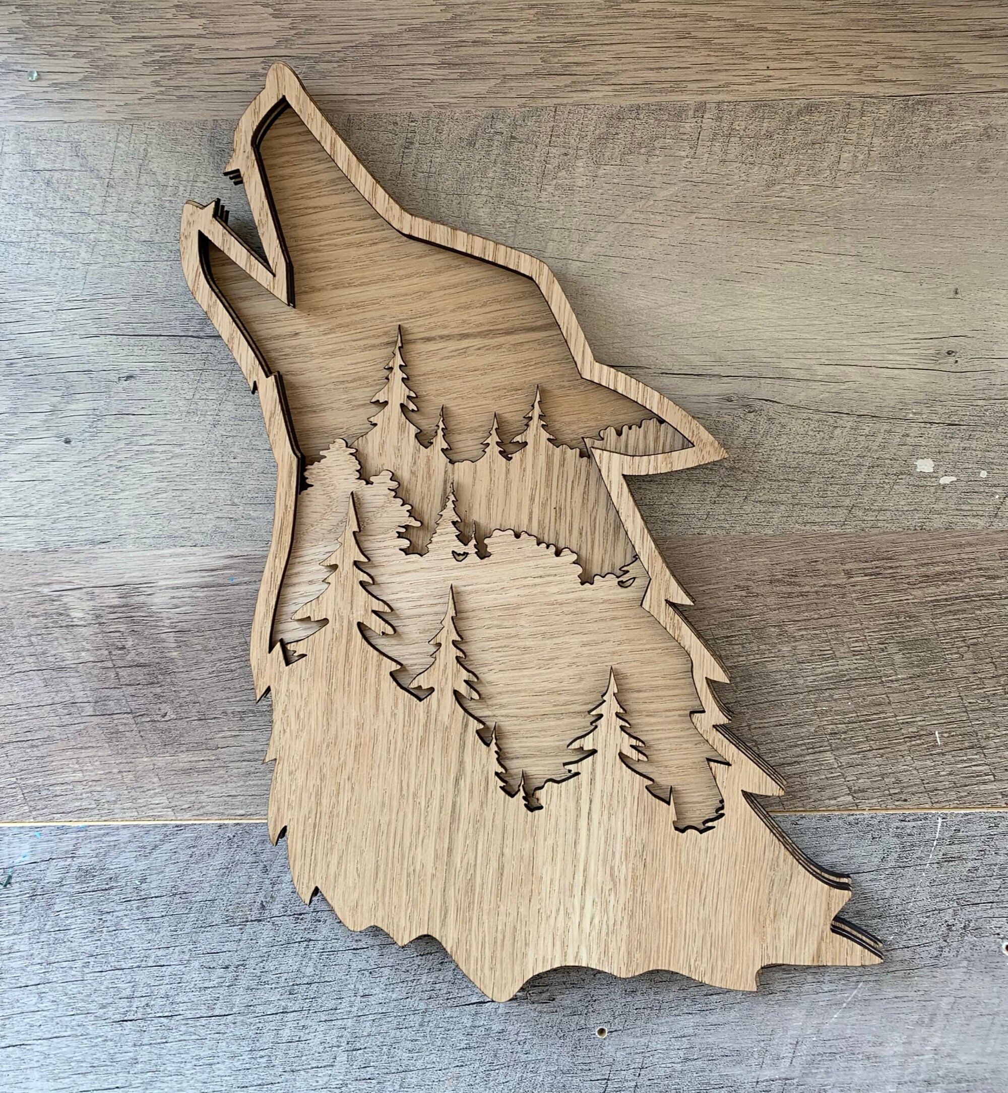 Layered Wolf SVG File Multi Layer Svg File Multi-layer Wolf - Etsy