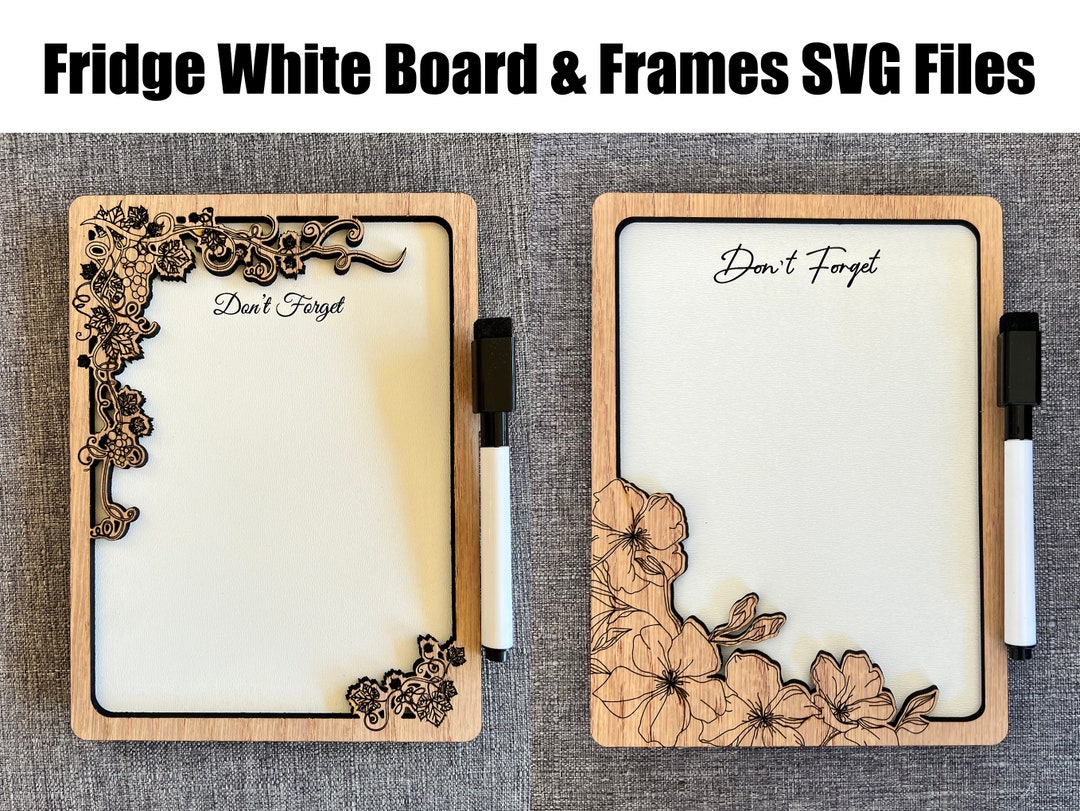 Magnetic White Board Frames SVG File, Fridge Memo Board Digital File ...