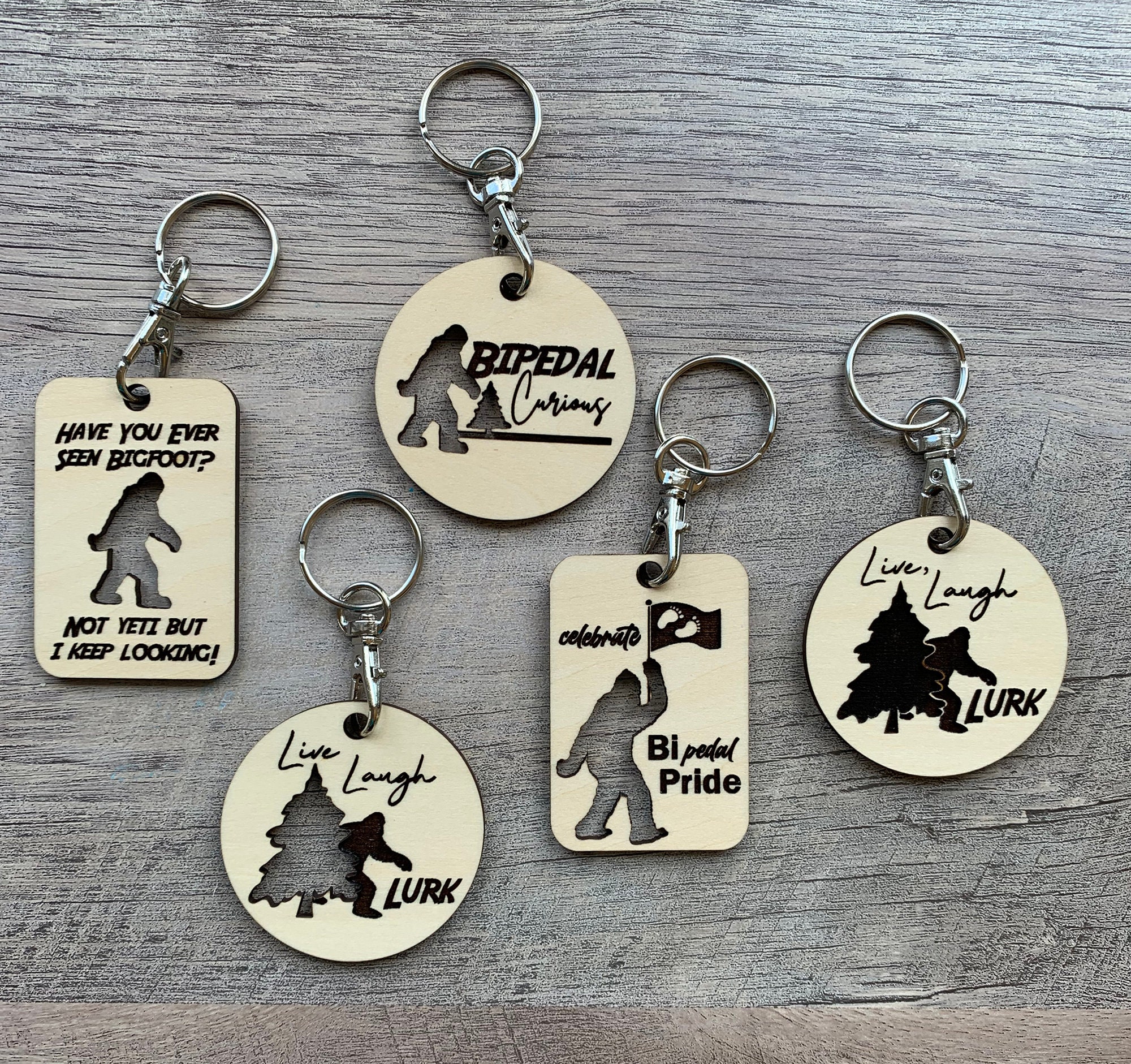 Paranormal SVG Files Key Chain Svg Alien Svg File Bigfoot - Etsy