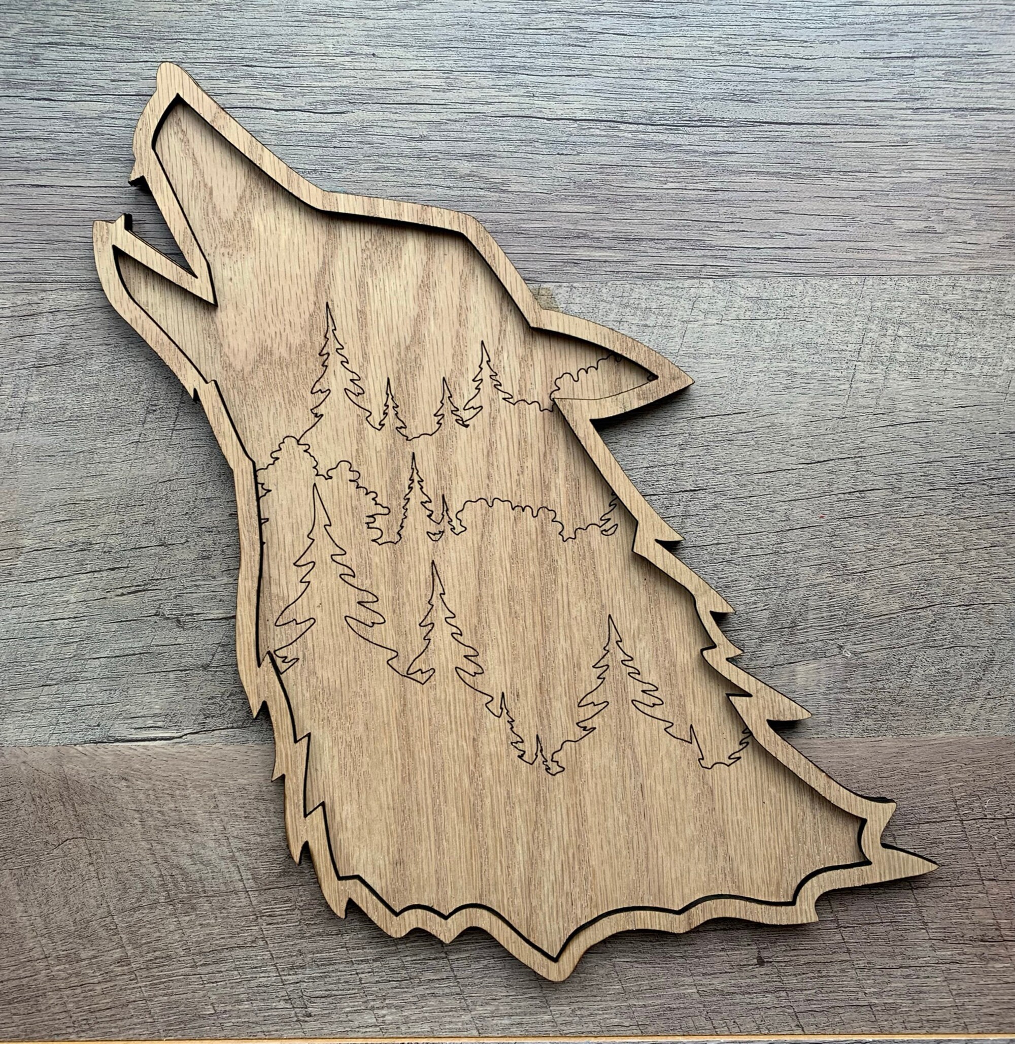 Layered Wolf SVG File Multi Layer Svg File Multi-layer Wolf | Etsy UK