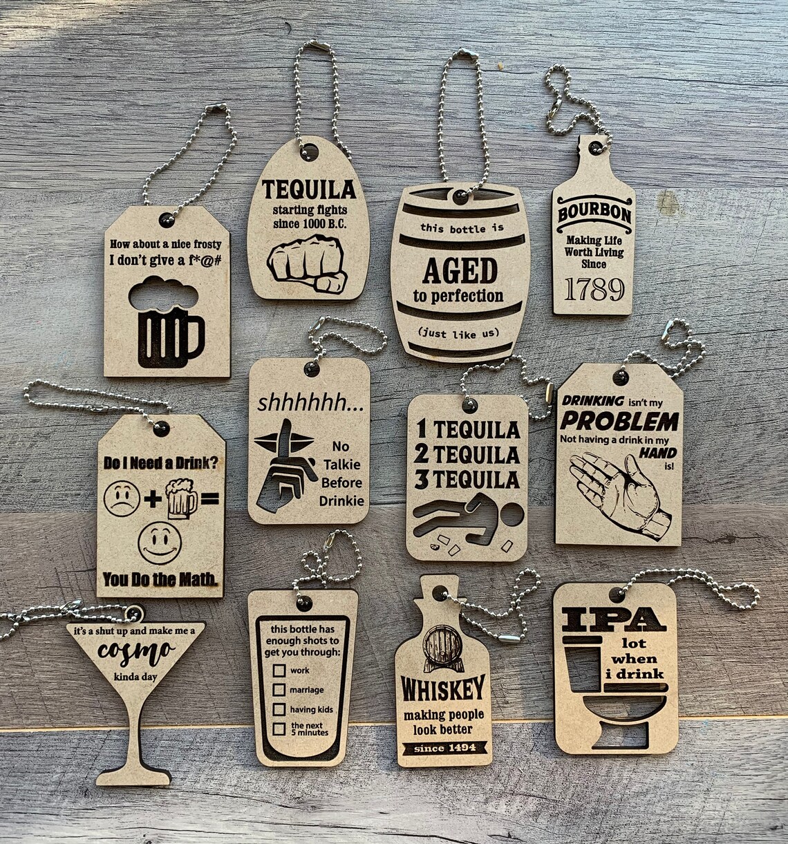 Bottle Tag SVG Booze Tag Svg File Bottle Tags Beer Bottle - Etsy