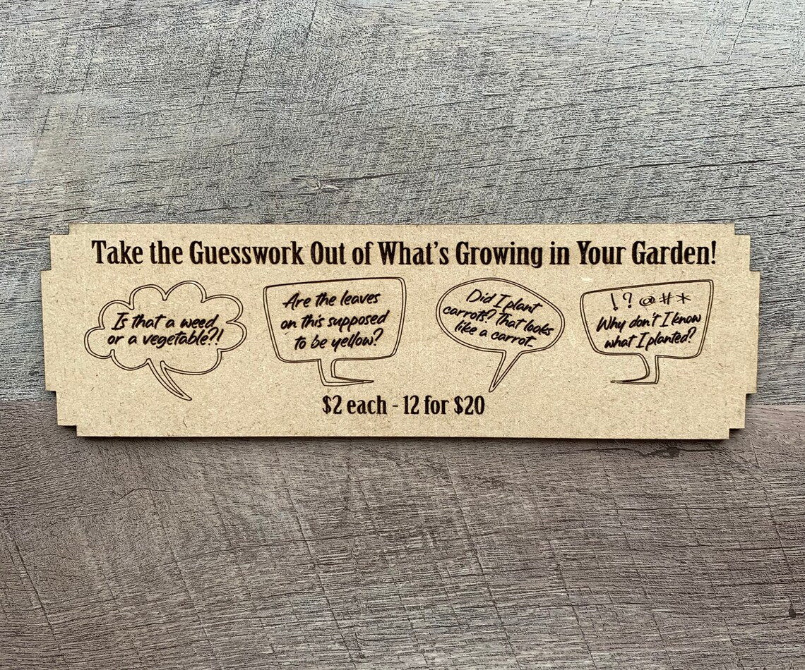 Garden Marker Display Stand SVG File Garden Marker Display - Etsy