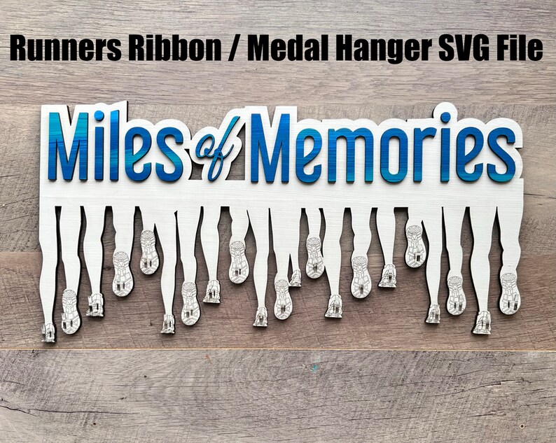 Runners Medal Ribbon Hanger SVG File Ribbon Award Hanger Svg - Etsy