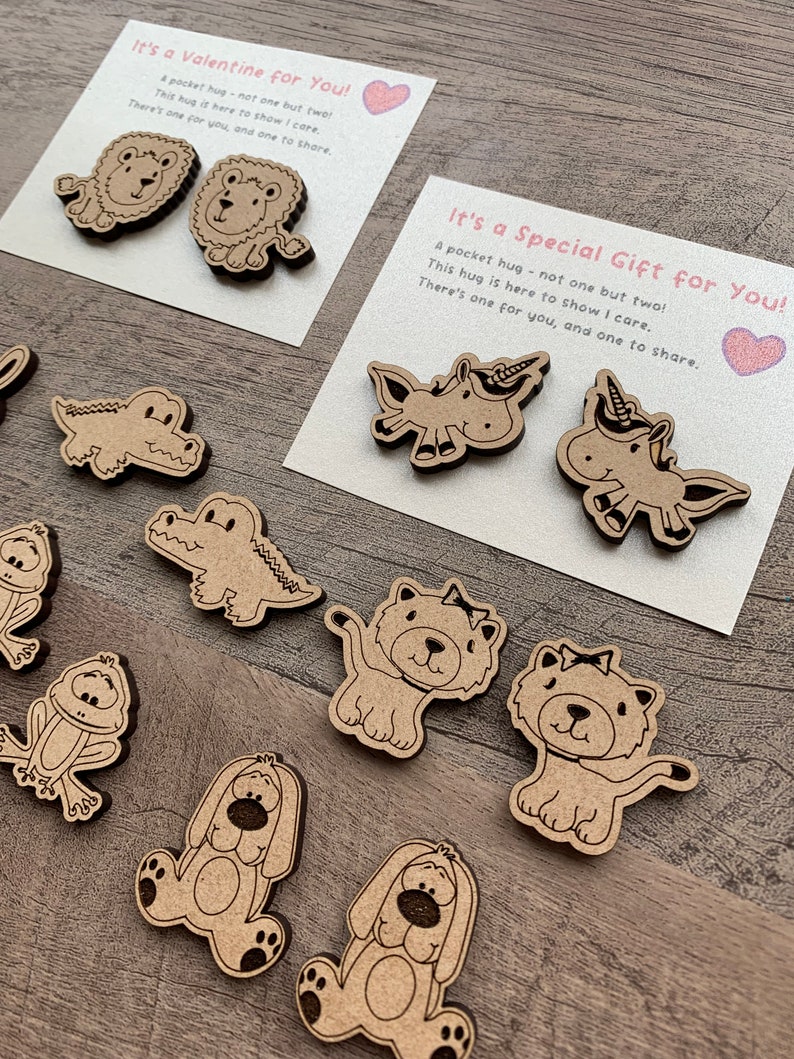 Pocket Hug SVG Pocket Hug Animals Digital File Pocket Pal | Etsy