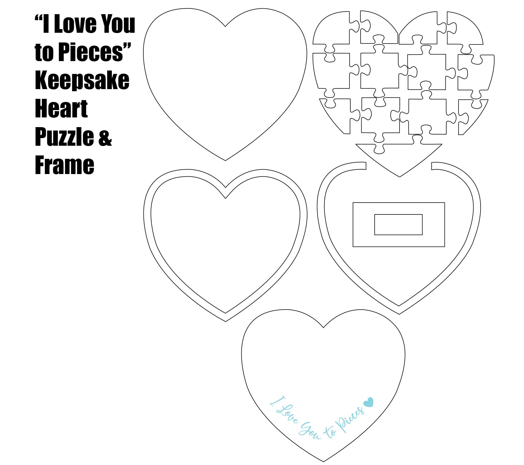 Valentine Puzzle SVG File Valentines Day Puzzle Digital File - Etsy UK