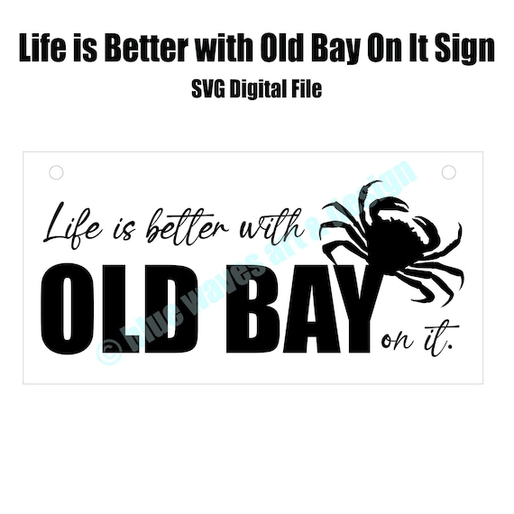 Crab SVG Sign Laser Engrave Bundle Old Bay Laser SVG | Etsy