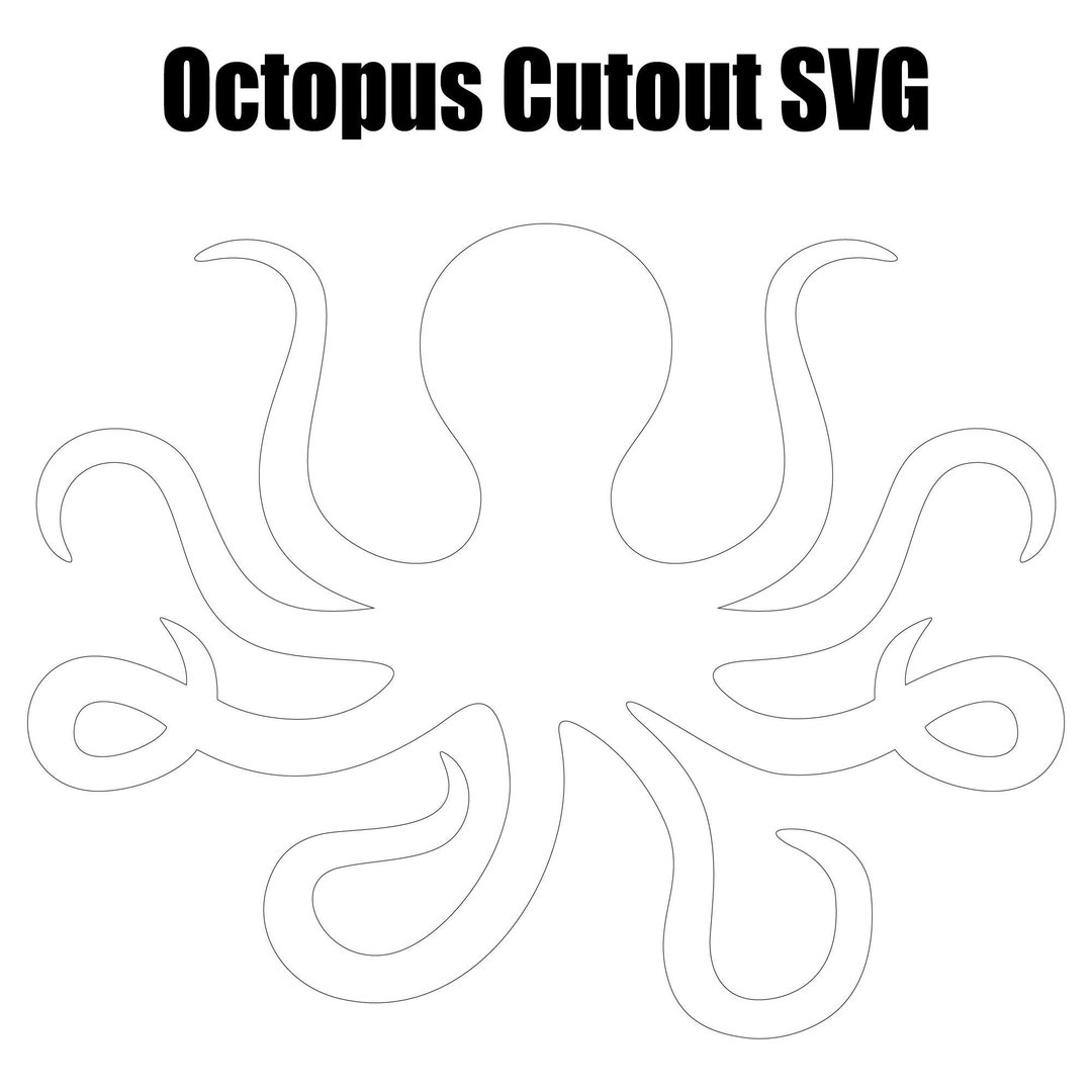 Octopus SVG, Laser Engrave File, Octopus Svg, Laser SVG, Glowforge Svg ...
