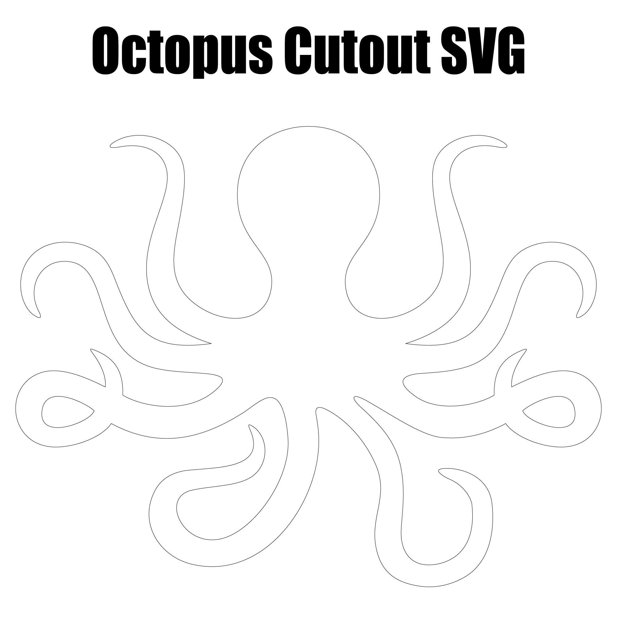 Octopus SVG, Laser Engrave File, Octopus Svg, Laser SVG, Glowforge Svg ...