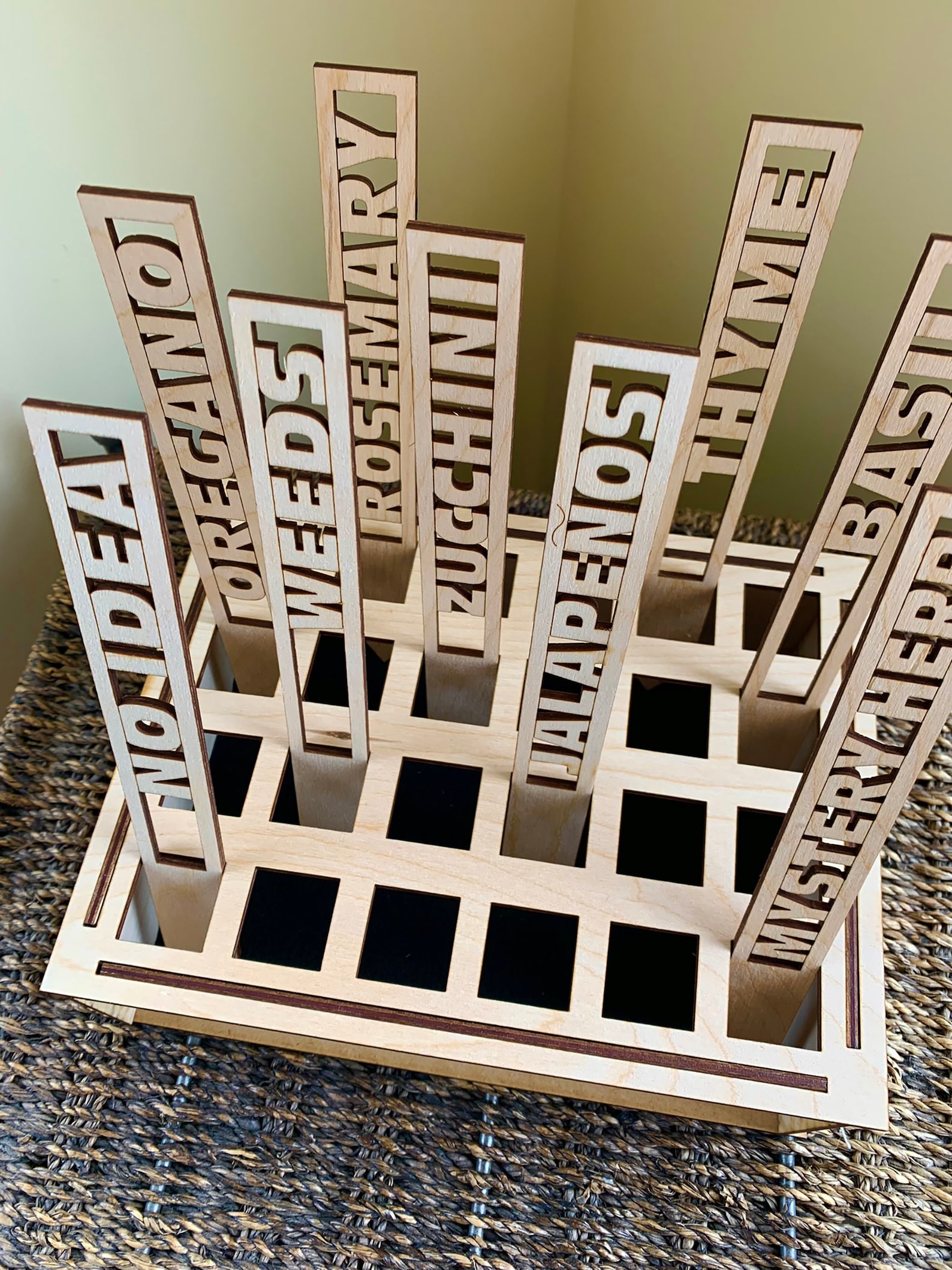 Garden Marker Display Stand SVG File Garden Marker Display - Etsy