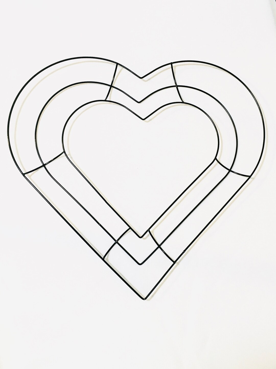 Heart Shaped Wire Wreath Form Valentines Day Wreath - Etsy