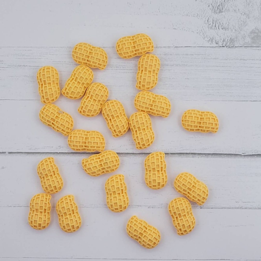 Peanuts! FAKE Peanut Cabochons. Fake Bake Supplies, Craft Supplies ...