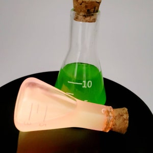 HALLOWEEN Flask, Glass Mini Bottles, Tiered Tray Decor, Fake Potion ...