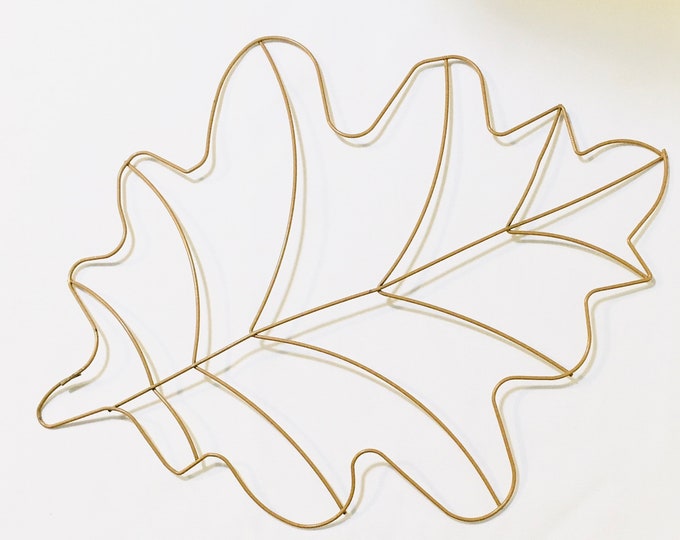 Leaf Wire Wreath Form, Fall, Harvest, Thanksgiving Wreath Supplies, DIY ...