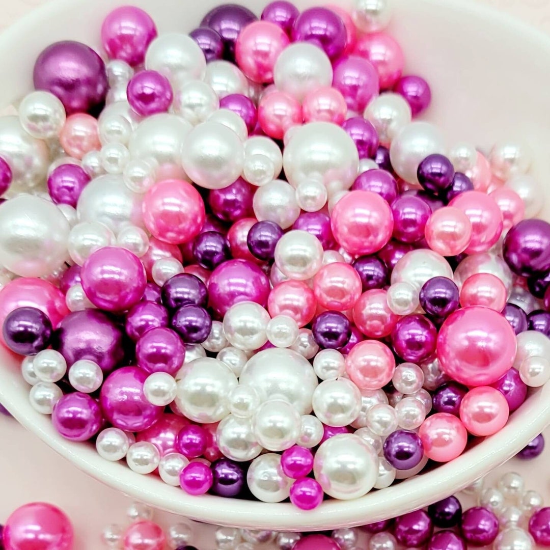 NO Hole Beads, Multi Size Pearl Acrylic Beads, Jewelry, Fake Bake ...