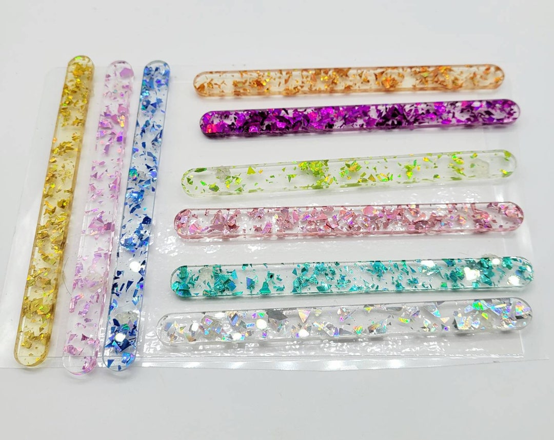 Treat Sticks. Acrylic Sticks, Glitter Flakes, Fake Bake Sticks, Bakery ...